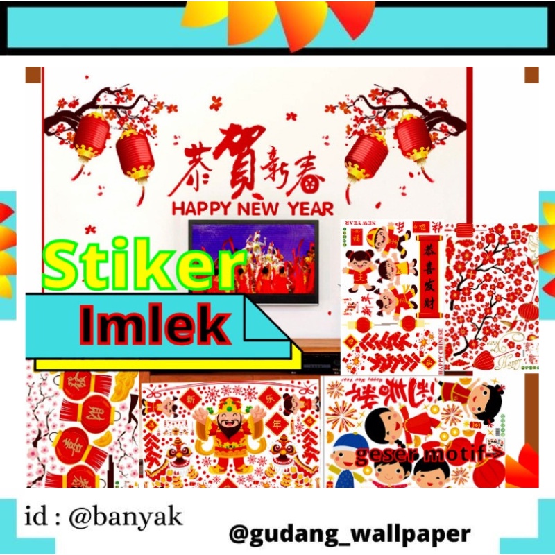 Jual STIKER STICKER DINDING WALLSTICKER IMLEK KIDS BARONGSAI WALSTIKER ...