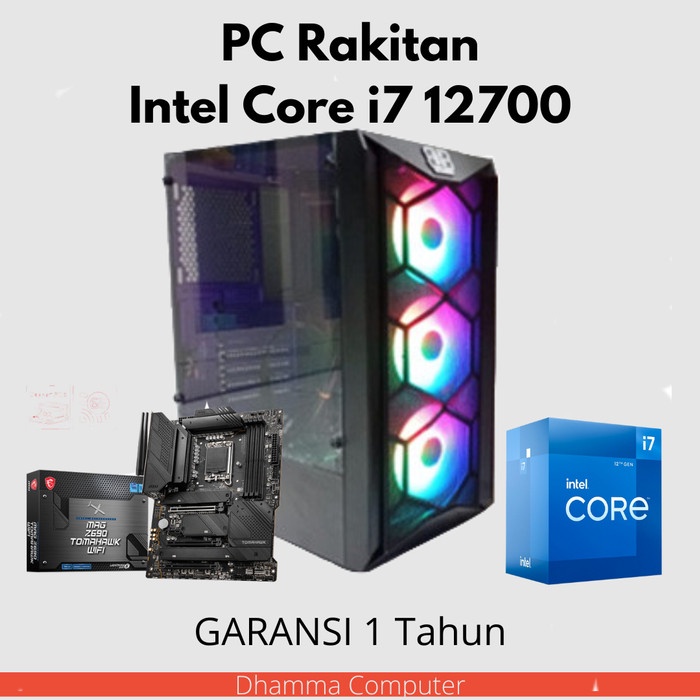 Jual PC Rakitan Komputer CPU Gaming Intel Core i7 12700 Gen 12 DDR5 | Shopee Indonesia