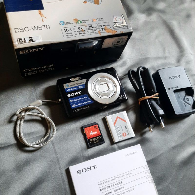 Jual SONY CYBERSHOT DSC-W670 SECOND/BEKAS (POCKET CAMERA) | Shopee ...