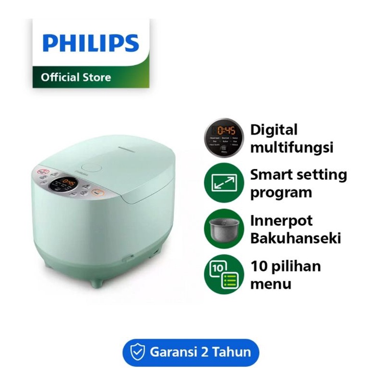 Jual Philips HD4515/85 Magic Com Rice Cooker Digital 1,8 Liter #2405 ...