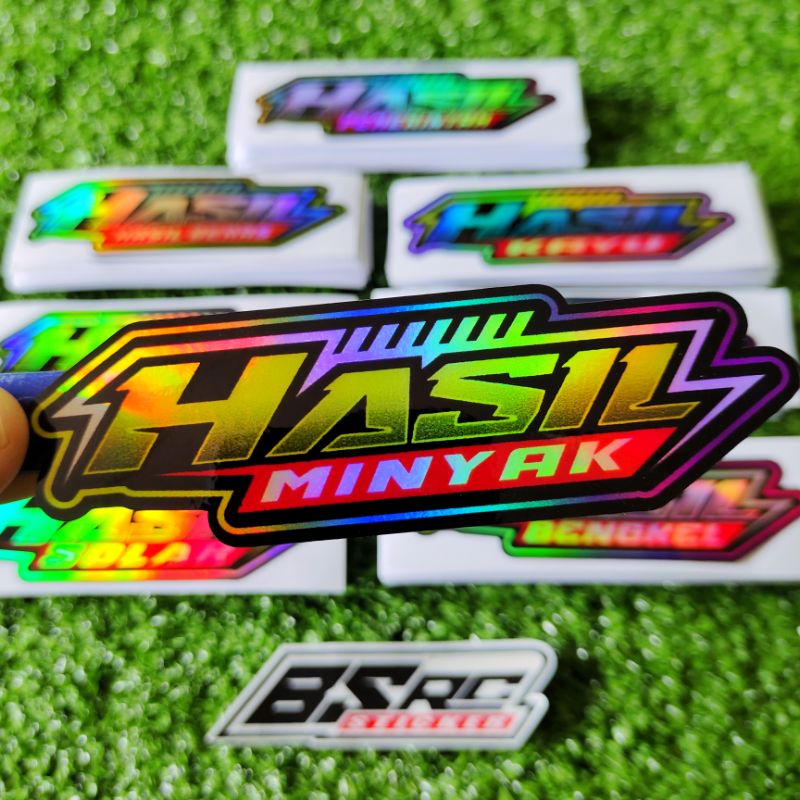 Jual sticker hasil minyak hologram | Shopee Indonesia