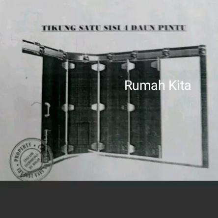 Jual Komponen Rel Pintu Garasi 4 Daun Pintu Tikung | Shopee Indonesia