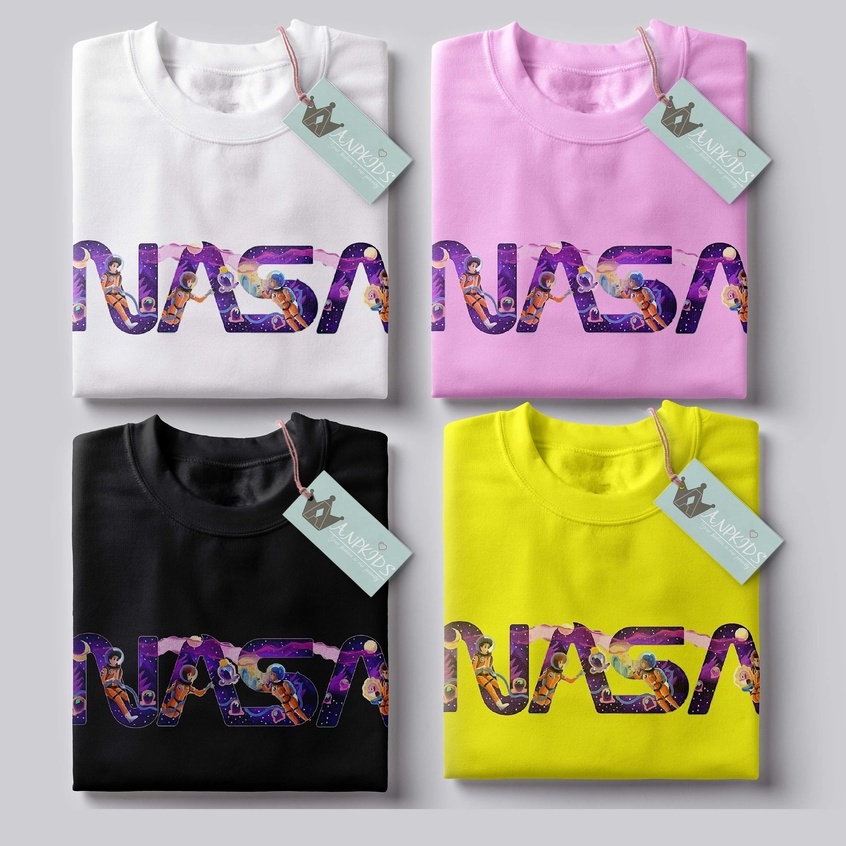 Jual kaos nasa astronot basic logo purple | Shopee Indonesia