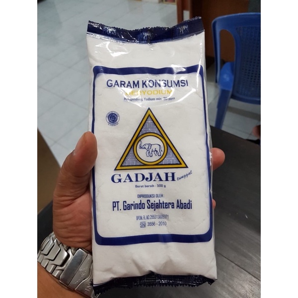 Jual Garam cap Gadjah Tunggal 40 pcs 500 gram | Shopee Indonesia