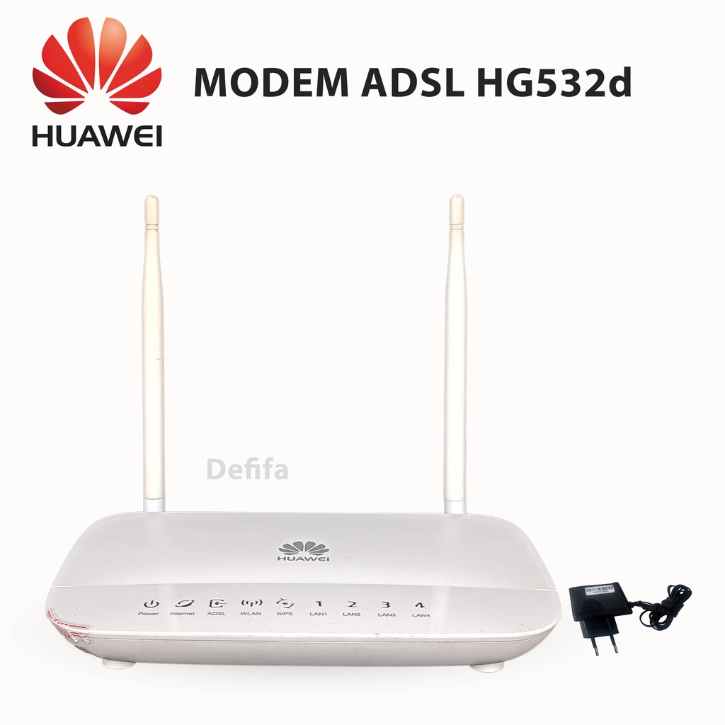 Jual Modem ADSL Router Wifi Huawei HG532d Wireless Akses Poin | Shopee ...