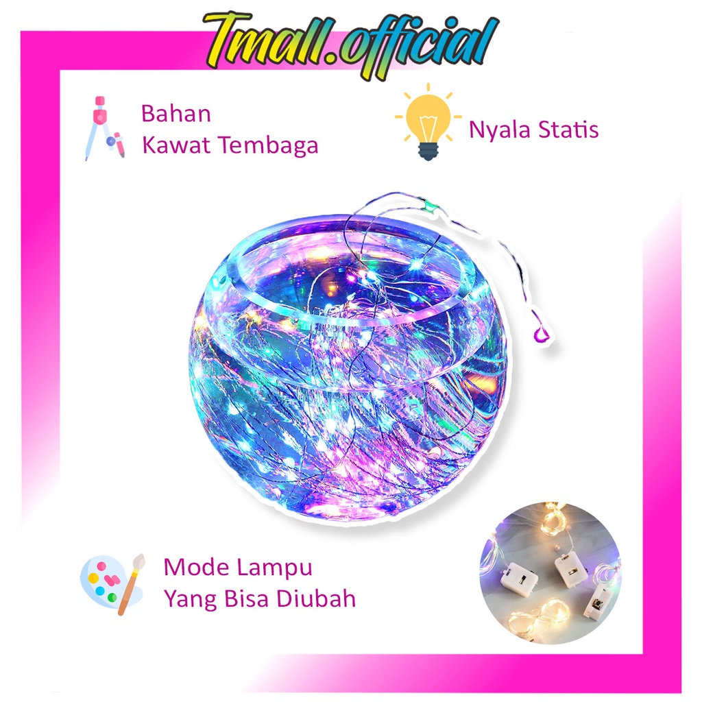 Jual TMALL Lampu Tumblr Kawat Mini 1 2 3 5 Meter Lampu Hias Dekorasi ...