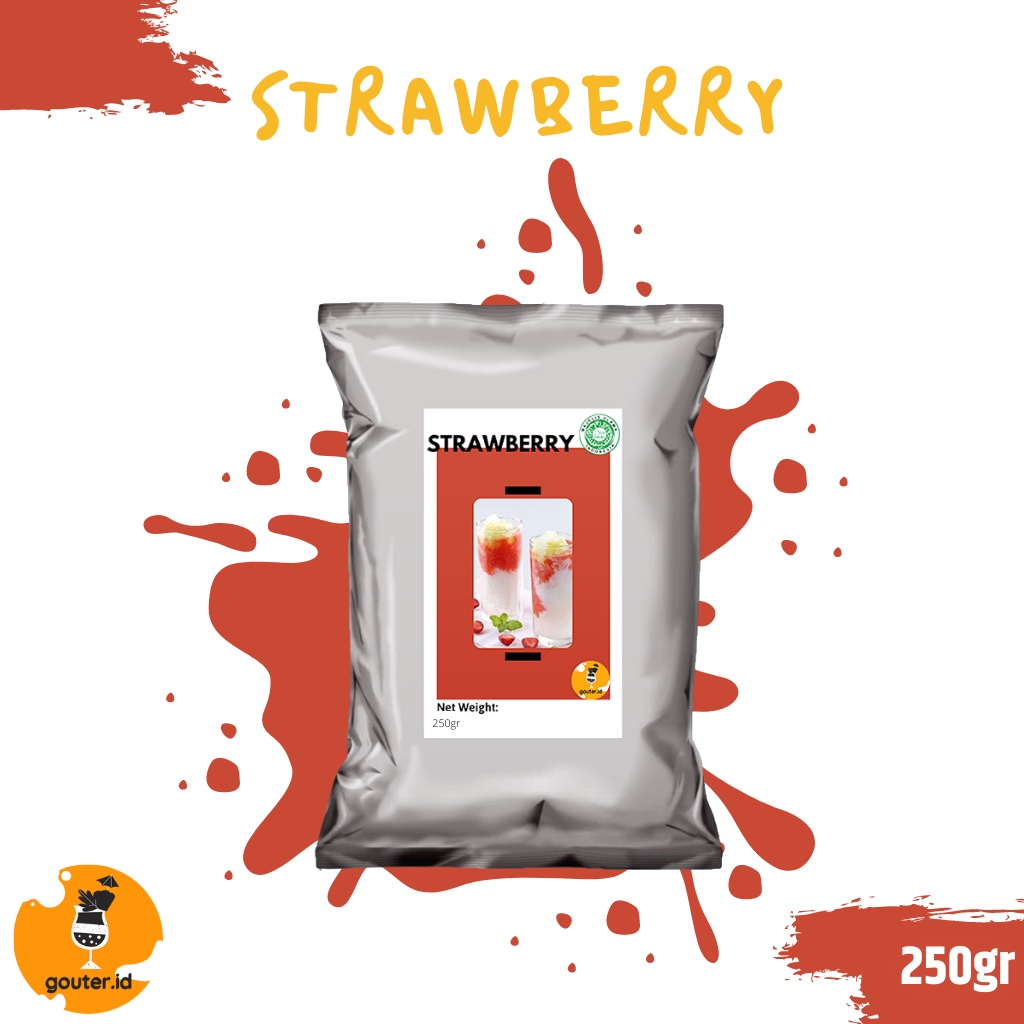 Jual BUBUK MINUMAN RASA STRAWBERRY 250GR / SERBUK MINUMAN ANEKA RASA ...