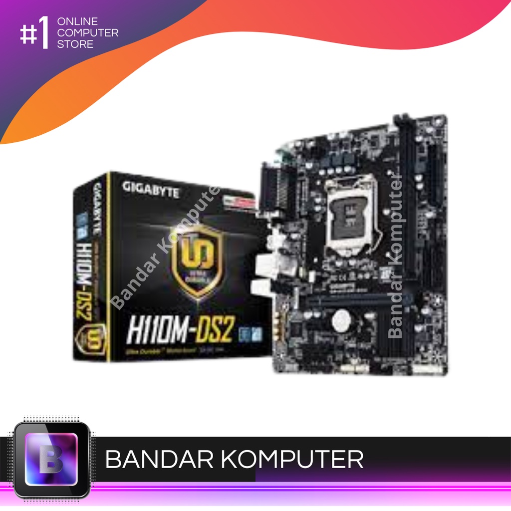Jual MOTHERBOARD GIGABYTE H110M DS2 Resmi | Shopee Indonesia