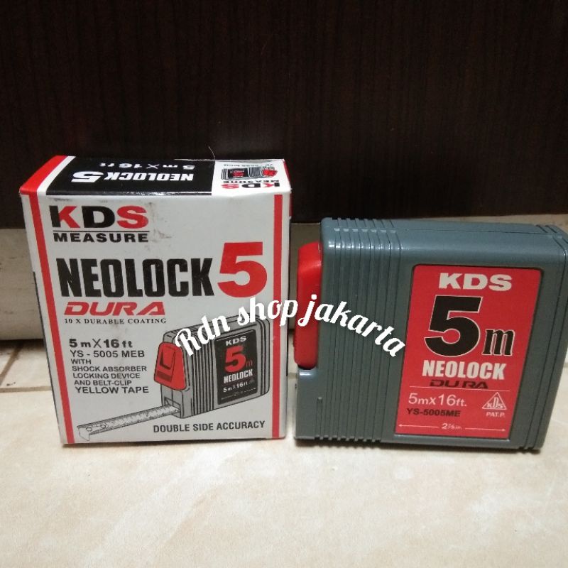 Jual Meteran 5 meter x 16 ft kds measuring tape 5 M x 16 FT type double ...