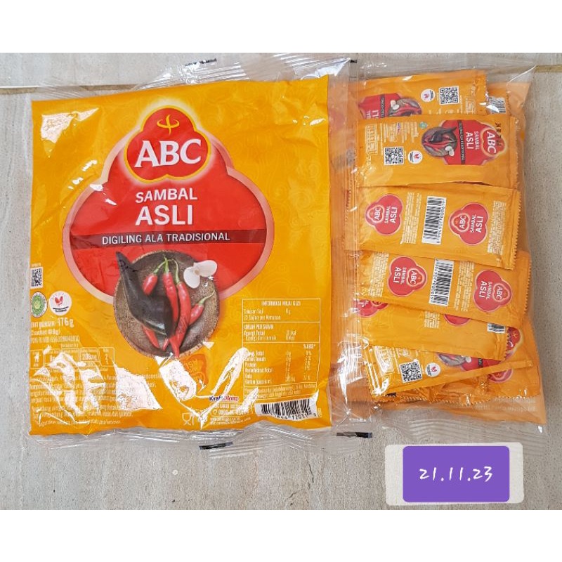 Jual sambal asli ABC sachet @8g(22sch) | Shopee Indonesia