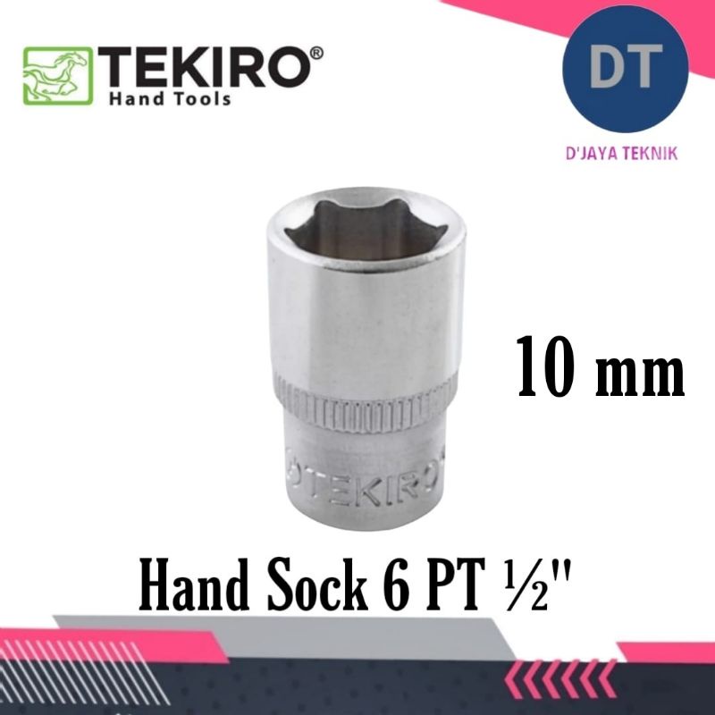Jual Tekiro Mata Kunci Sock 10 mm 1/2 DR 6 PT / Hand Socket | Shopee Indonesia