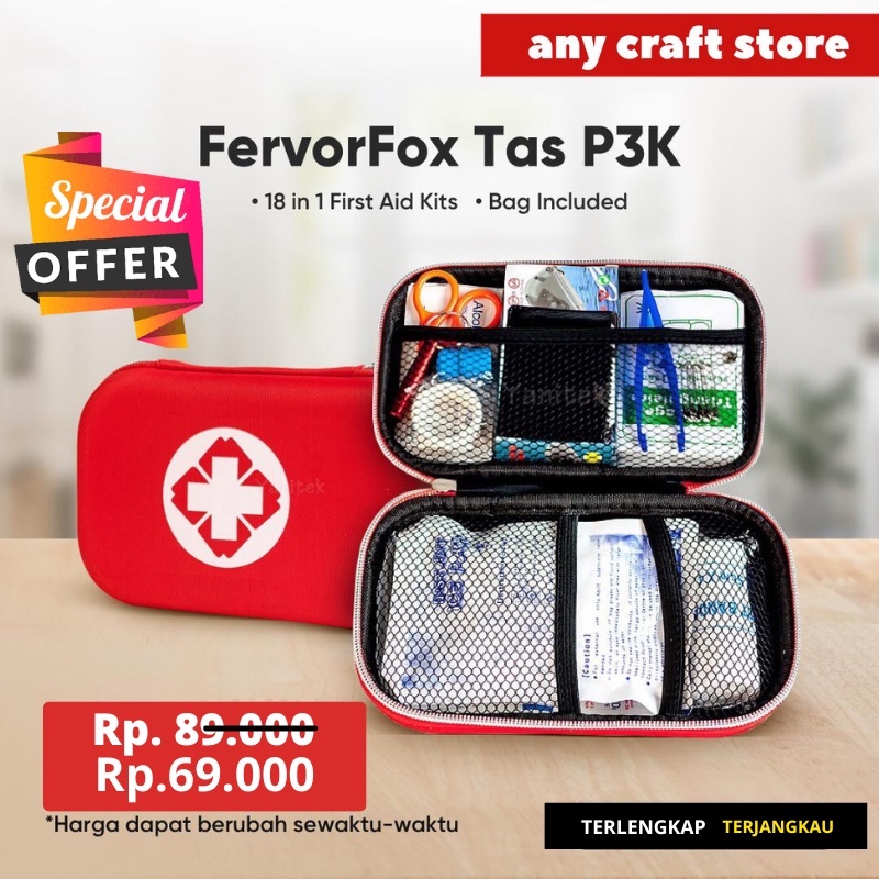 Jual Tas P3K 18 in 1 Lengkap Ekonomis | Shopee Indonesia