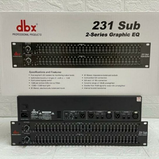 Jual Soundsystem Equalizer Dbx 231 Sub Trafo Donat | Shopee Indonesia