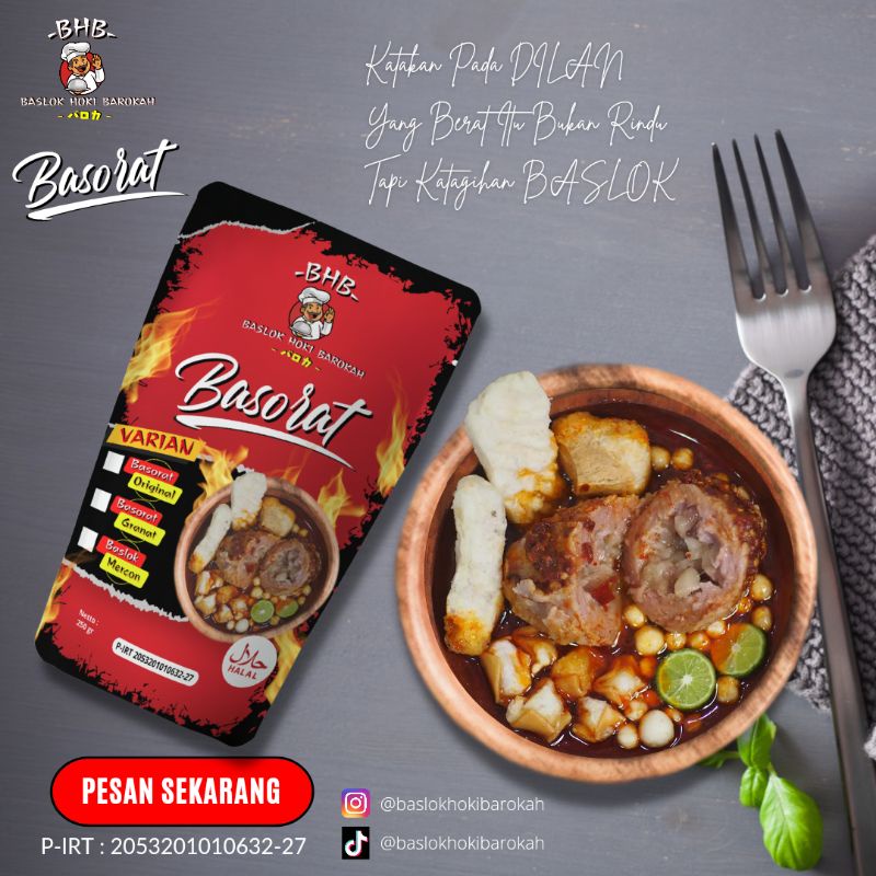 Jual BASORAT - Baslok Urat Original /Baso Aci /Kuah Mercon | Shopee ...