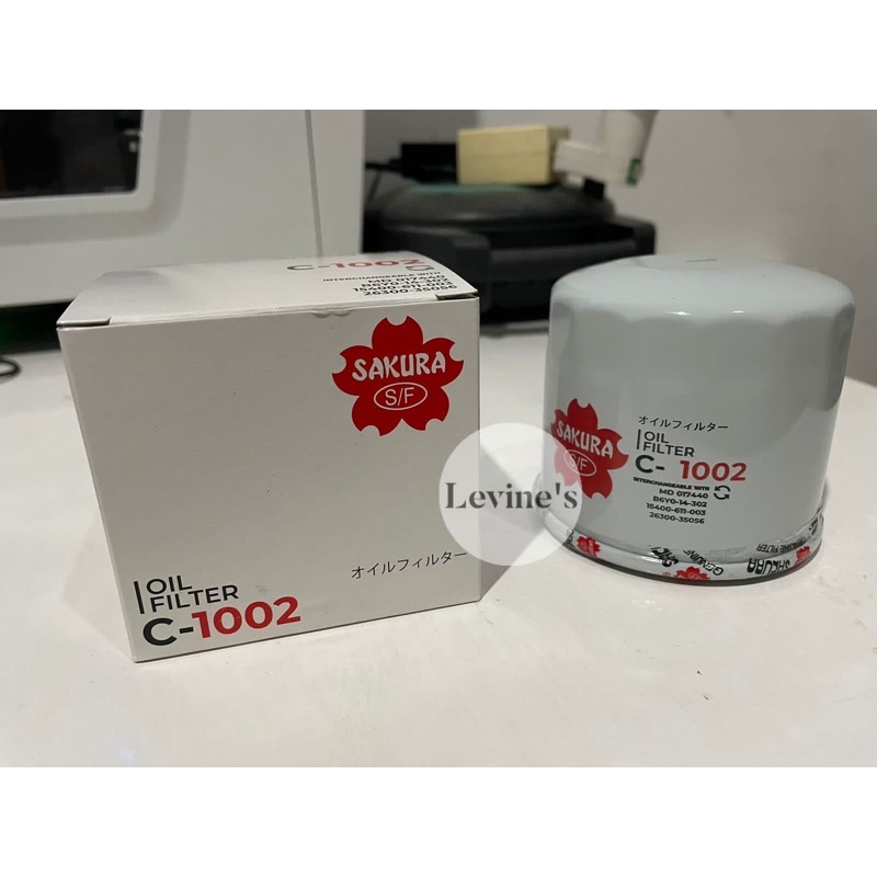 Jual filter oli sakura c1002 filter t120ss filter oli mazda oil filter t120ss sakura c-1002 ...