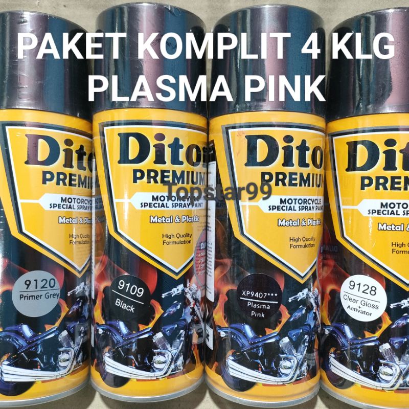 Jual Pilok Cat Diton Premium Paket Lengkap 4 Kaleng Plasma Pink Ping ...