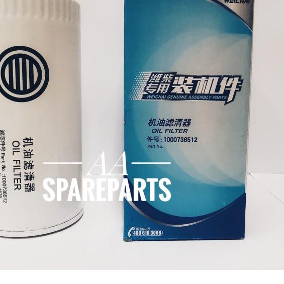 Jual Oil Filter Merk WEICHAI Part No. 1000736512 atau 01174421 | Shopee ...