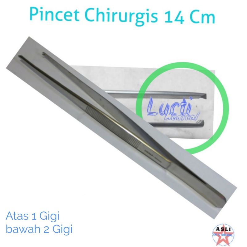 Jual Pinset Chirurgis Pinset 14 cm Stainless pinset bedah | Shopee ...