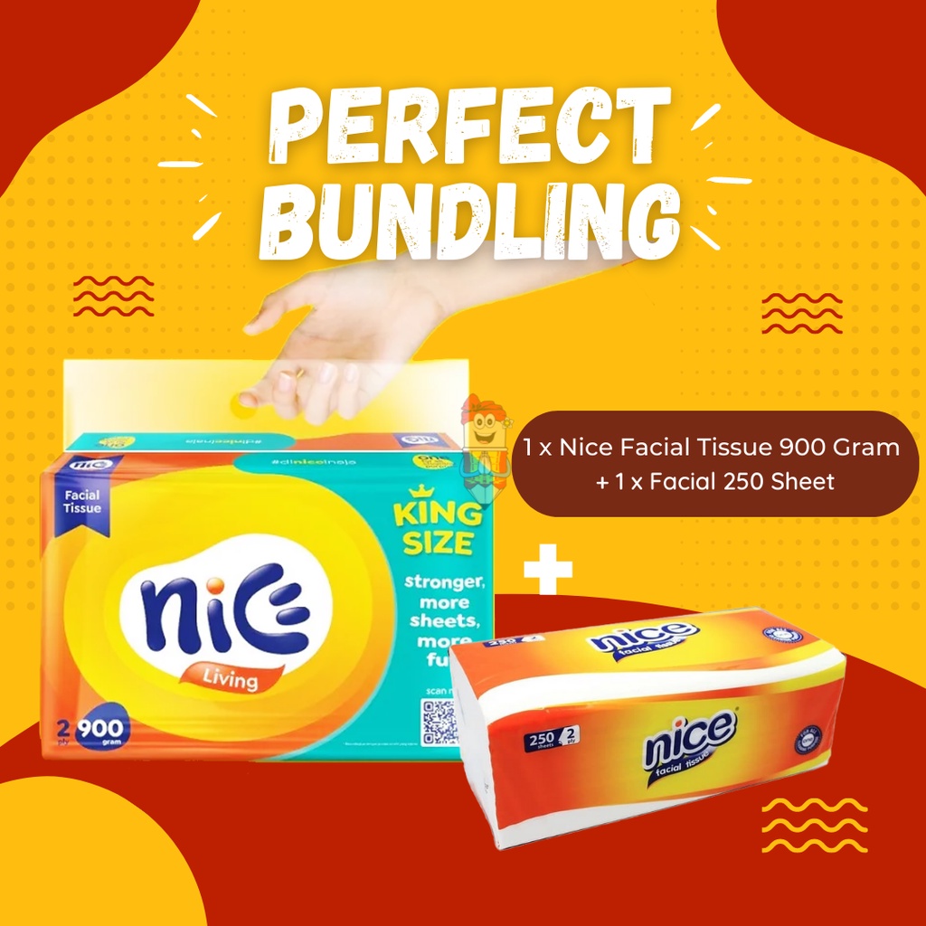 Jual Nice Tissue Wajah 1000 gr & Nice Tissue Wajah 250 Sheets | Shopee ...