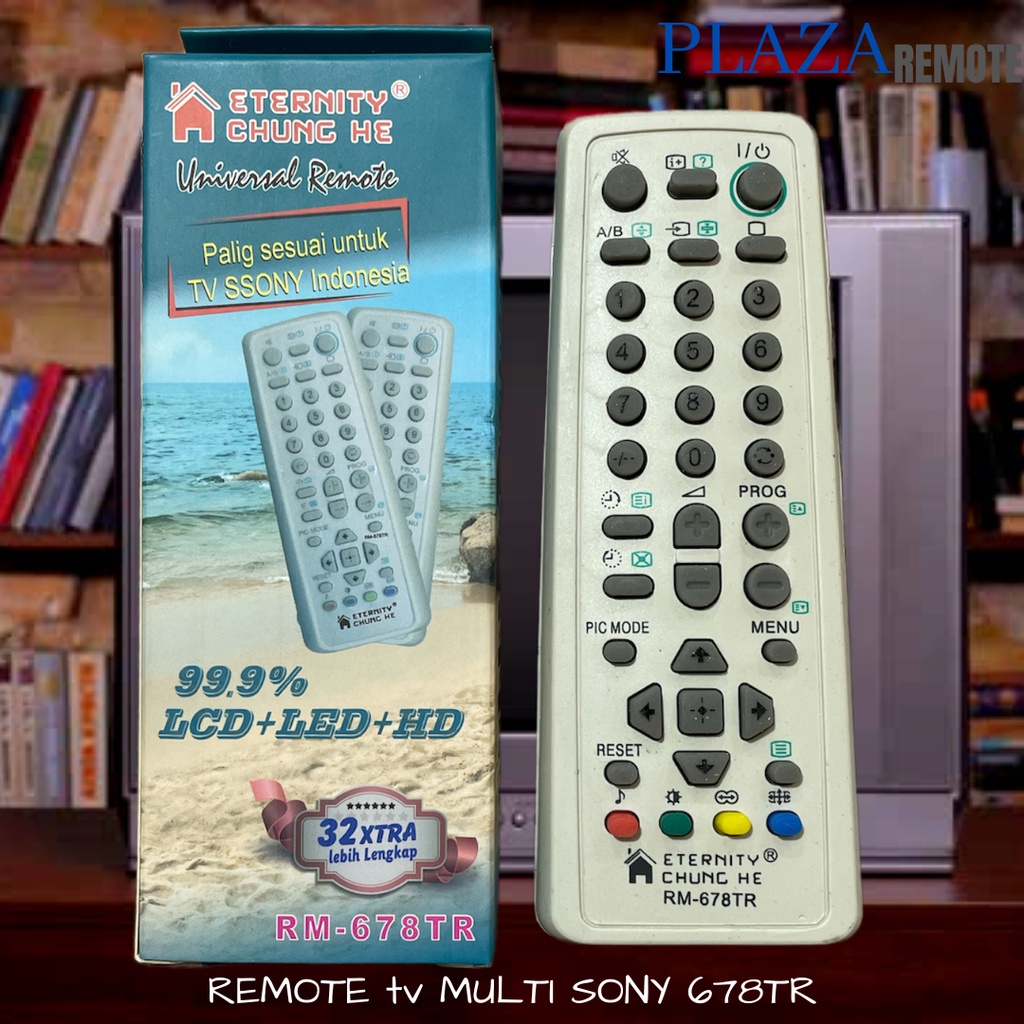 Jual Remote SONY multifungsi universal khusus TV sony tabung CRT 678TR ...