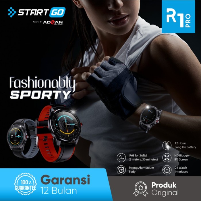 Jual Smartwatch Advan StartGo R1 PRO 1,3 inch Garansi Resmi 1 Tahun K339 | Shopee Indonesia