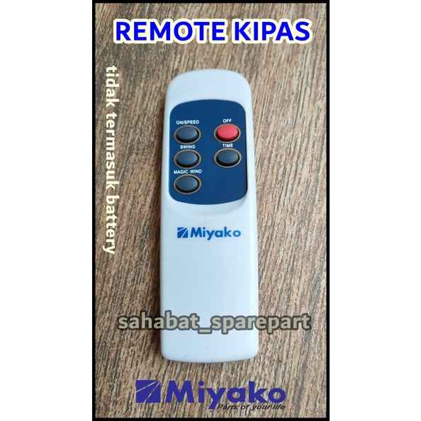 Jual REMOTE KIPAS ANGIN MIYAKO TJR - 101 / KAW - 1689 ORIGINAL | Shopee ...