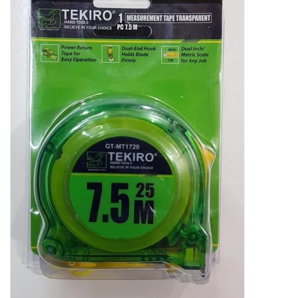Jual TEKIRO - METERAN 7,5 METER - MEASUREMENT TAPE 7,5 METER - ORIGINAL ...