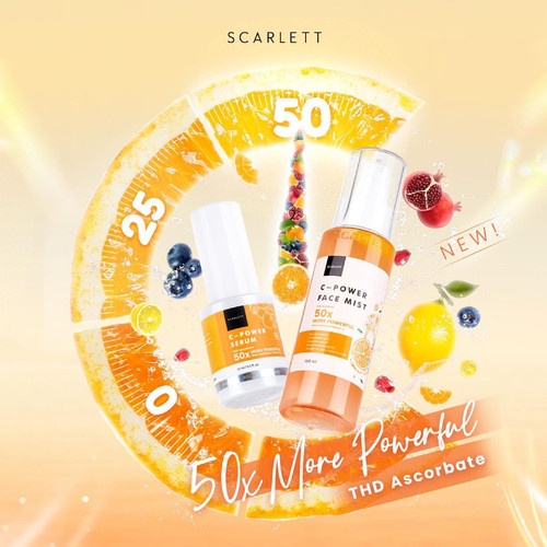 Jual Scarlett Scarlet Whitening C-Power Face Mist - Original | Shopee ...