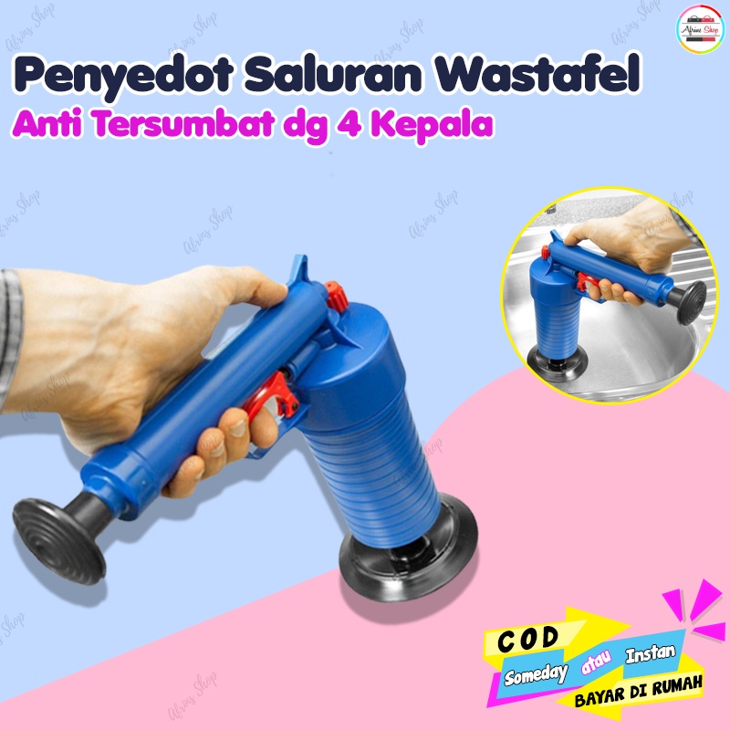 Jual Pompa Penyedot Saluran Wastafel WC Ledeng Anti Macet dengan 4 ...