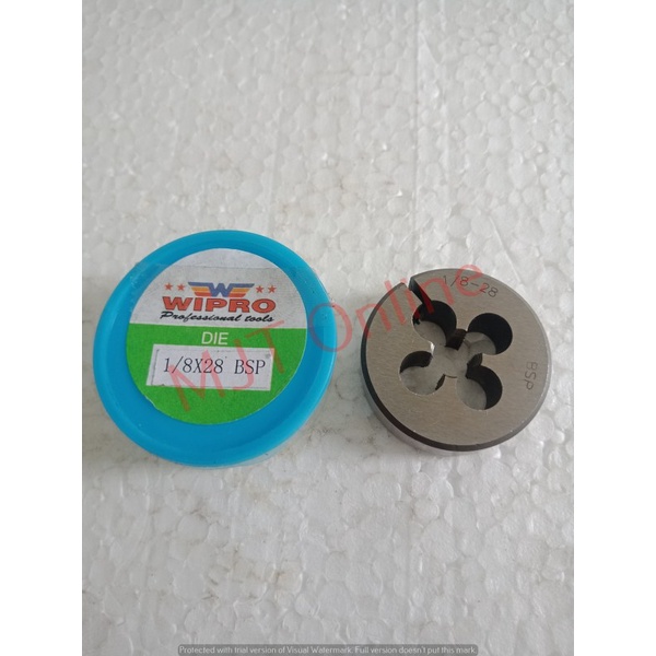 Jual Mata Snai Senai Pipa / Round Dies 1/8 x 28 BSP WIPRO | Shopee ...