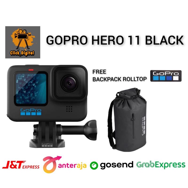 Jual GoPro Hero 11 Black Action Camera / Go Pro Hero 11 Free Backpack | Shopee Indonesia