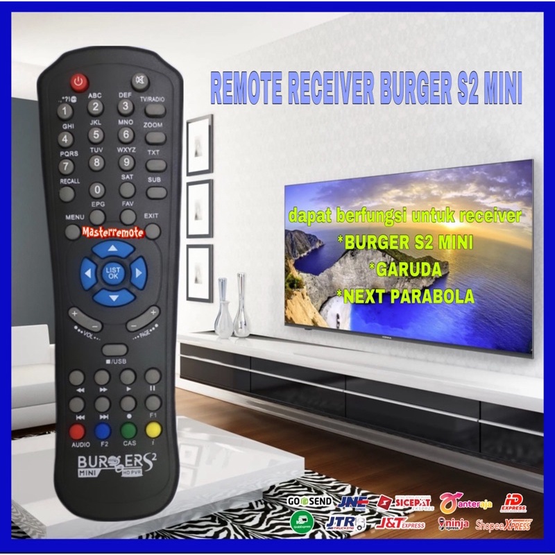 Jual REMOT REMOTE RECEIVER BURGER S2 MINI / NEXT PARABOLA / GARUDA ...