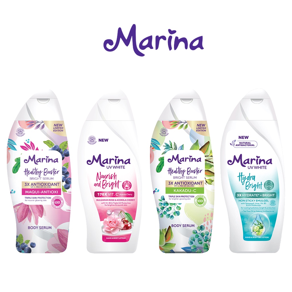 Jual Marina Body Lotion Body Serum 185ml & 460ml | Shopee Indonesia