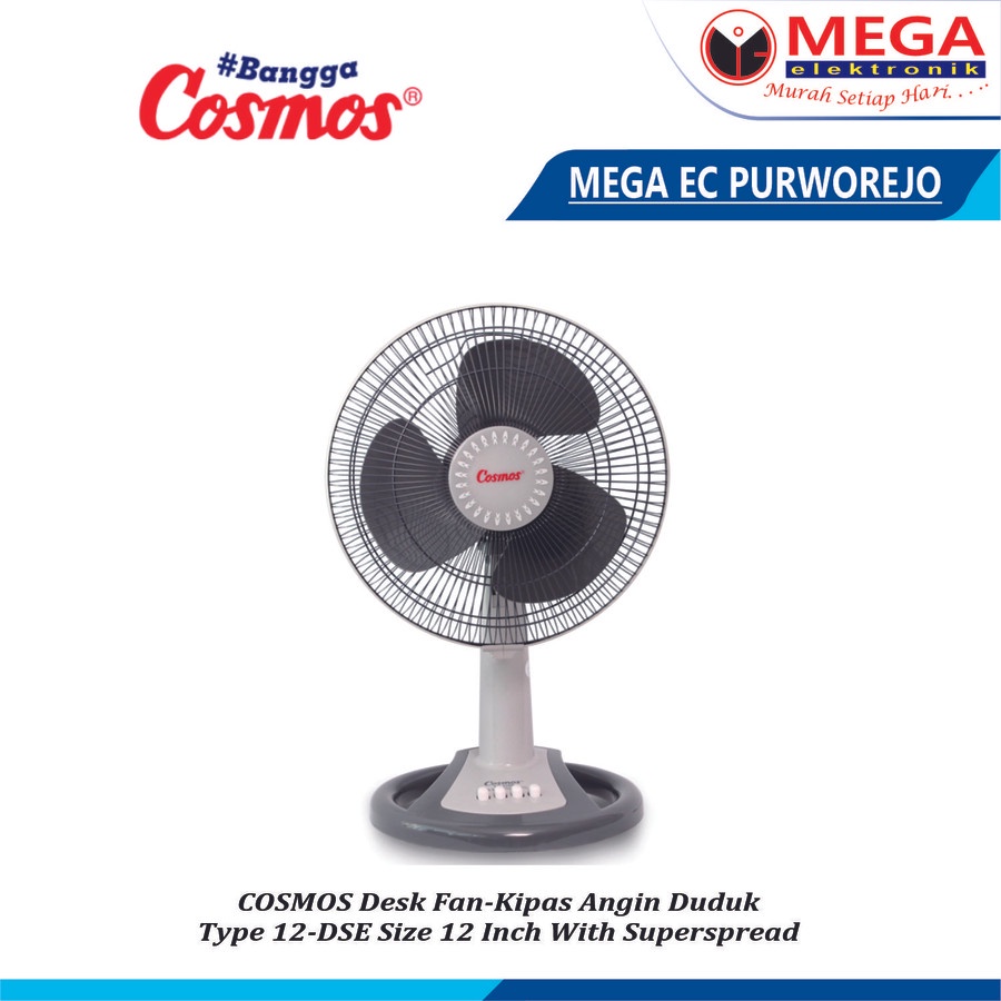 Jual KIPAS ANGIN DUDUK COSMOS 12 DSE 12 INCH DESK FAN | Shopee Indonesia