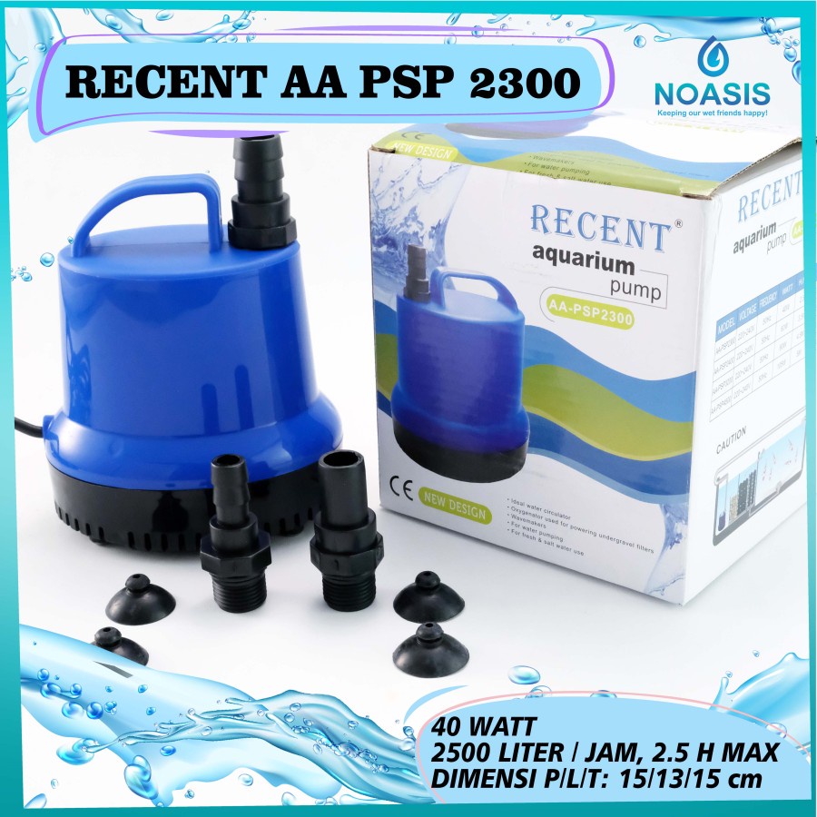 Jual POMPA AIR CELUP AQUARIUM RECENT AA PSP 2300 SUBMERSIBLE PUMP ...