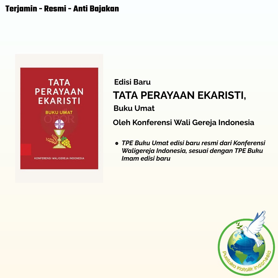Jual Tata Perayaan Ekaristi, Buku Umat - TPE Umat Edisi Baru | Shopee Indonesia