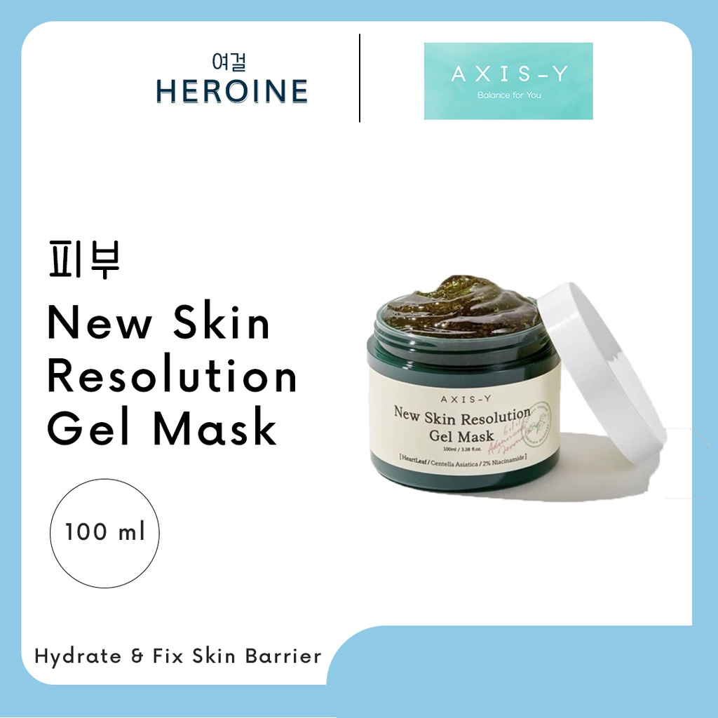 Jual AXIS-Y AXIS Y New Skin Resolution Gel Mask Full Size 100 ml Masker ...