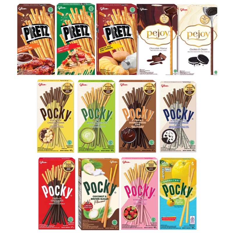 Jual Glico / Pocky / Pretz / Pejoy / Stick / Chocolate / Yuzu / Coconut ...