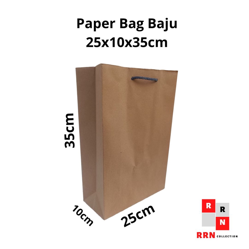 Jual Paper Bag Tas Kertas untuk baju pakaian Craft Uk 25x35cm jumbo ...