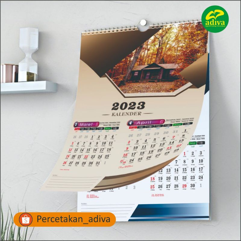 Jual KALENDER DINDING SPIRAL 2023/KALENDER DINDING CUSTOM | Shopee ...