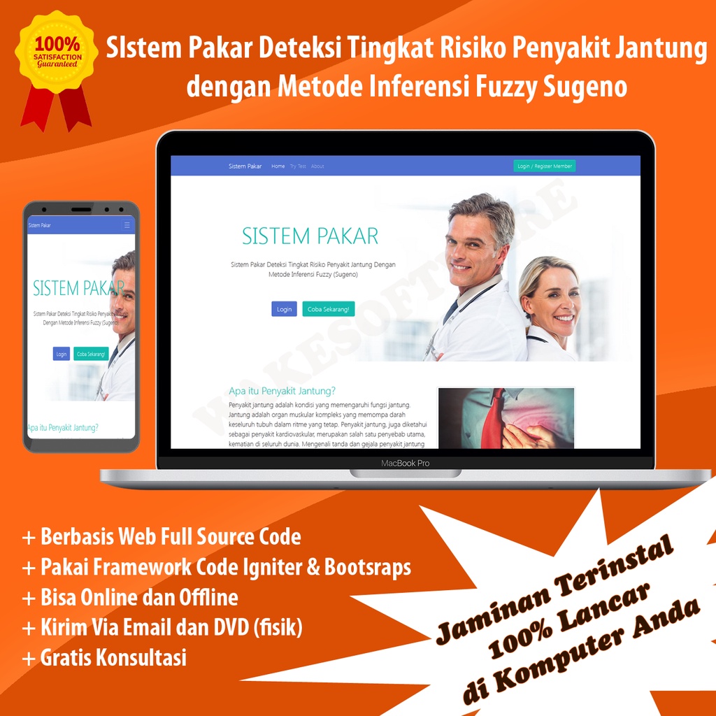 Jual Aplikasi Sistem Pakar Deteksi Tingkat Risiko Penyakit Jantung ... Jual Aplikasi Sistem Pakar Deteksi Tingkat Risiko Penyakit Jantung ...