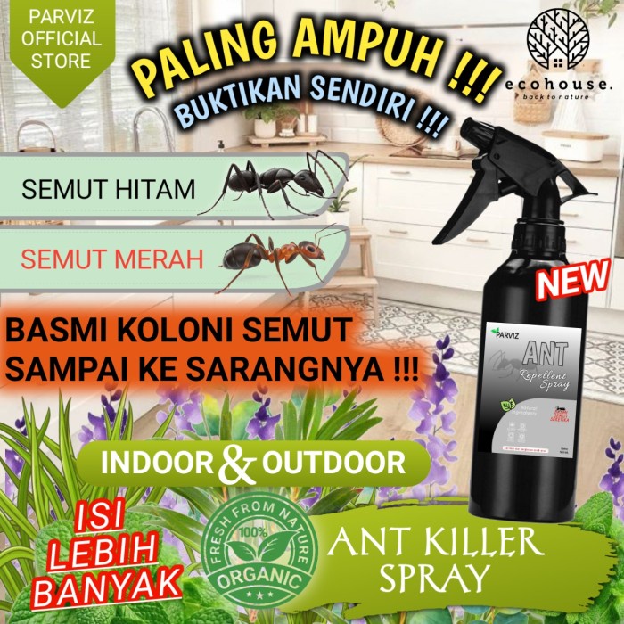 Jual Anti Semut Mobil Rumah Racun Pengusir Semut Alami Spray Parviz ...