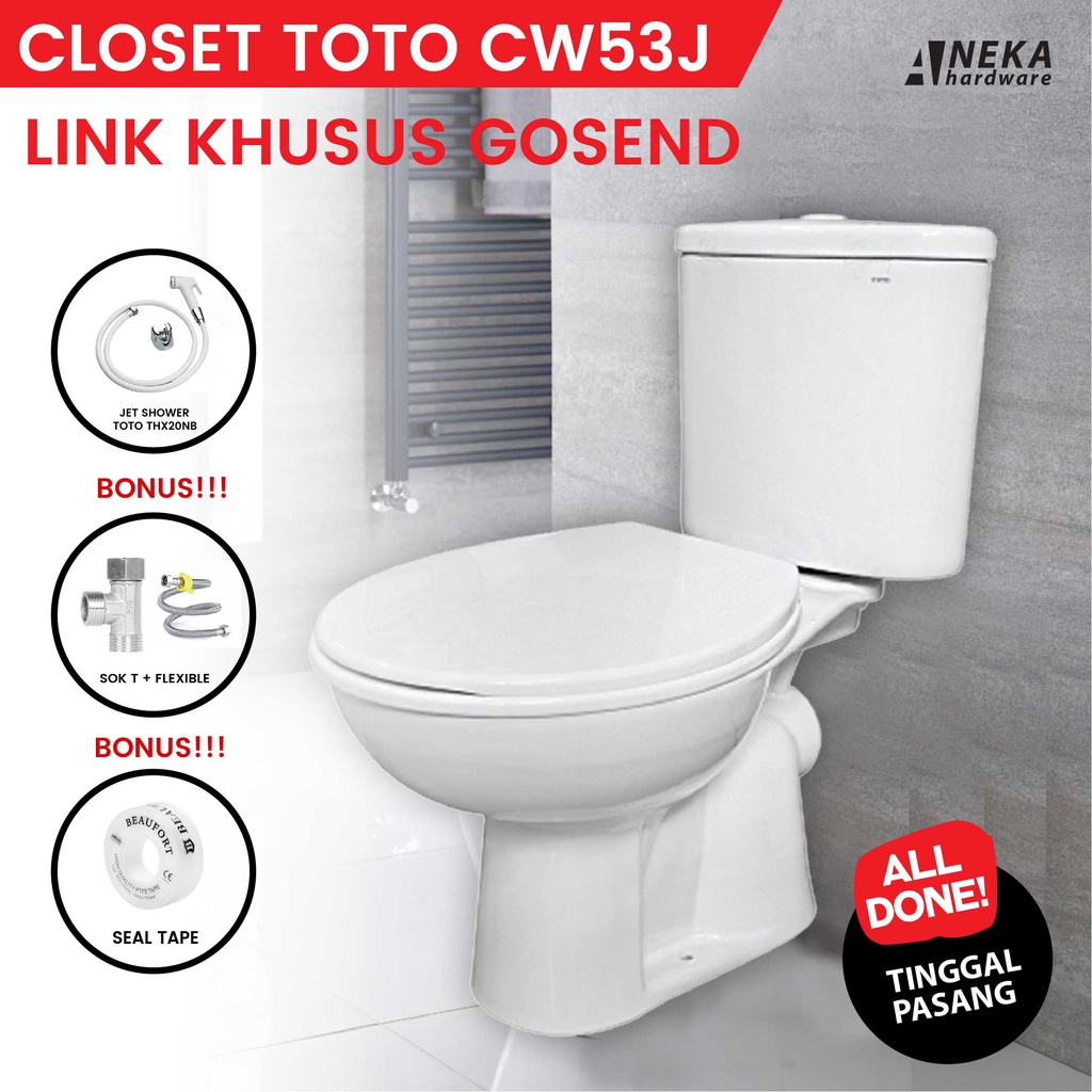 Jual Closet Duduk TOTO CW53J Single Flush / Kloset Toilet TOTO | Shopee ...