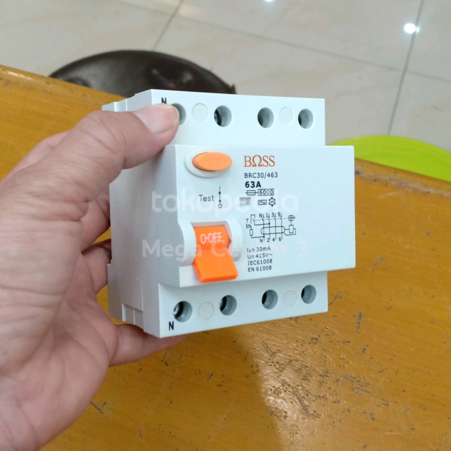 Jual BOSS BRC30/463A ELCB/RCCB 63A 4 Pole, 30mA | Shopee Indonesia Jual BOSS BRC30/463A ELCB/RCCB 63A 4 Pole, 30mA | Shopee Indonesia
