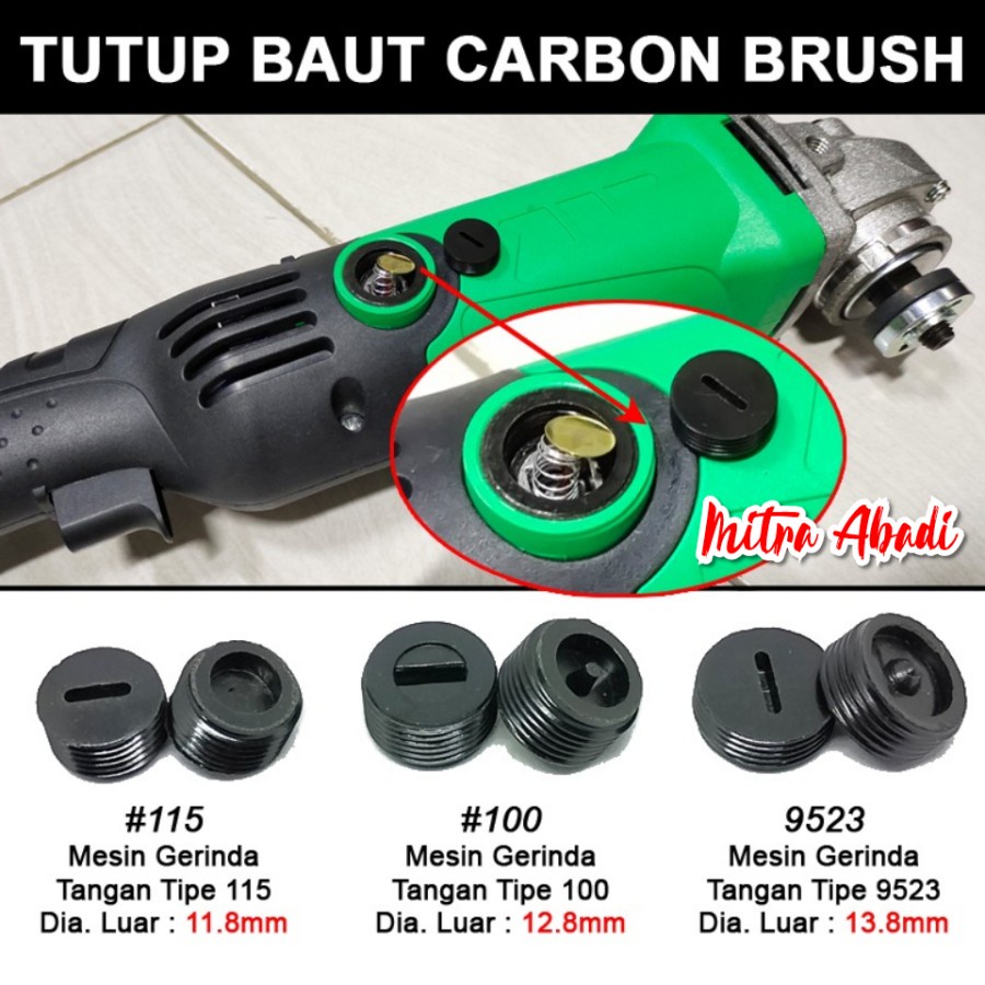Jual Tutup Baut Carbon Brush Cap Cover Gerinda | Shopee Indonesia