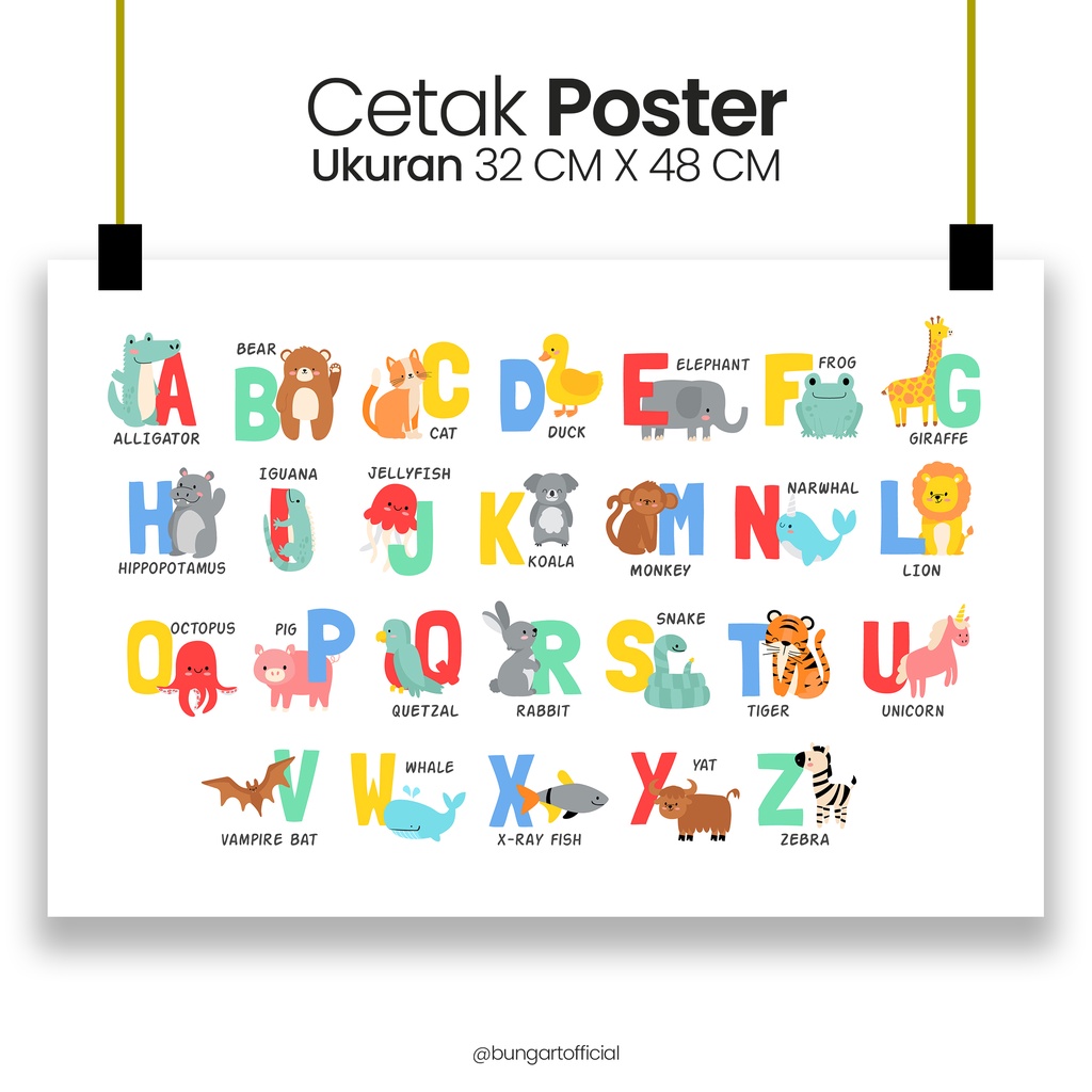 Jual POSTER PENDIDIKAN EDUKASI MAINAN BELAJAR ANAK USIA BALITA BATITA ...