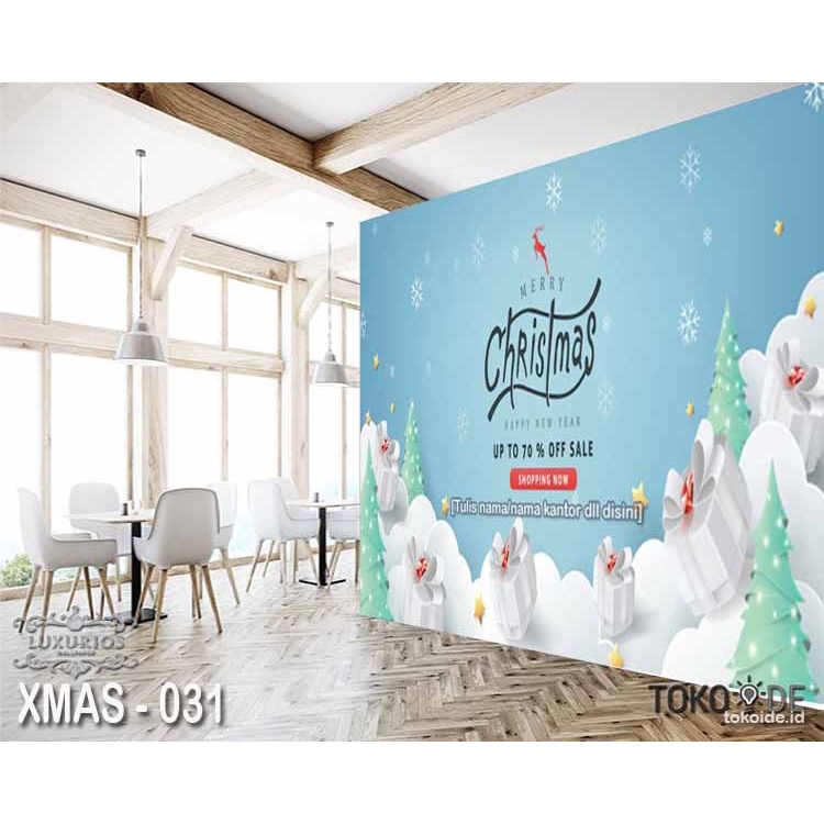 Jual WALL BANNER CUSTOM 3D DINDING NATAL UNTUK ACARA NATAL/TAHUN BARU ...