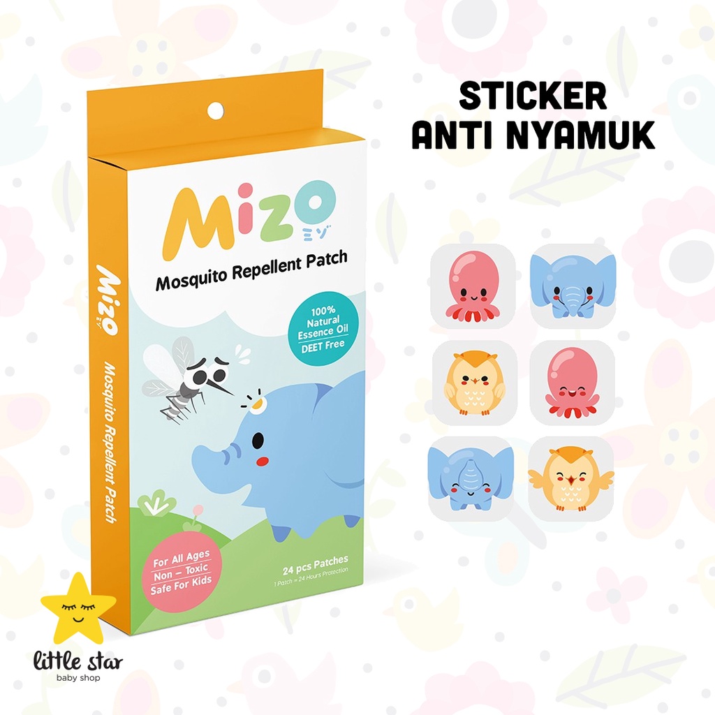 Jual MIZO Mosquito Repellent Sticker Patch / Stiker Anti Nyamuk Anak ...