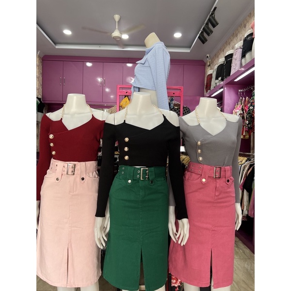 Jual raedy rok pink muda dan hijau | Shopee Indonesia