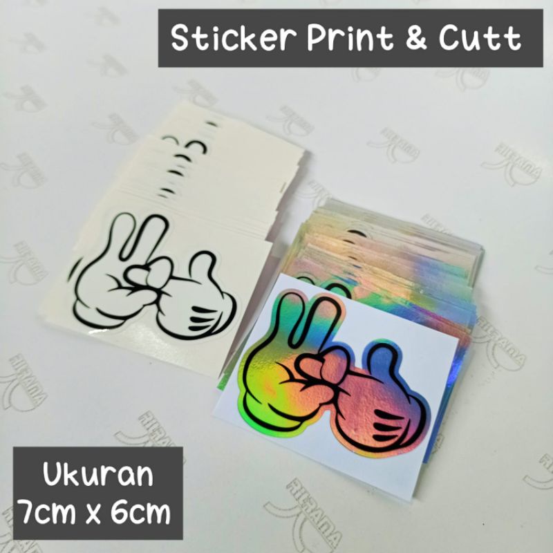 Jual sticker printing ANIMASI TANGAN VIRAL | Shopee Indonesia